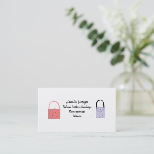 Fashion Handbags Business Card | Zazzle