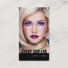 Hairstylist-Actress-Model Modern Headshot ★ Business Card | Zazzle.com