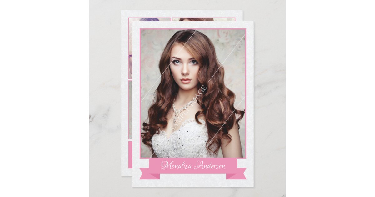 Fashion Modeling Composite Card | Zazzle