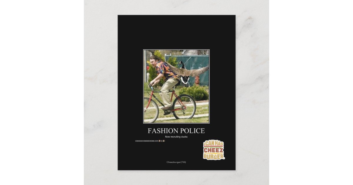 Fashion Police Postcard | Zazzle