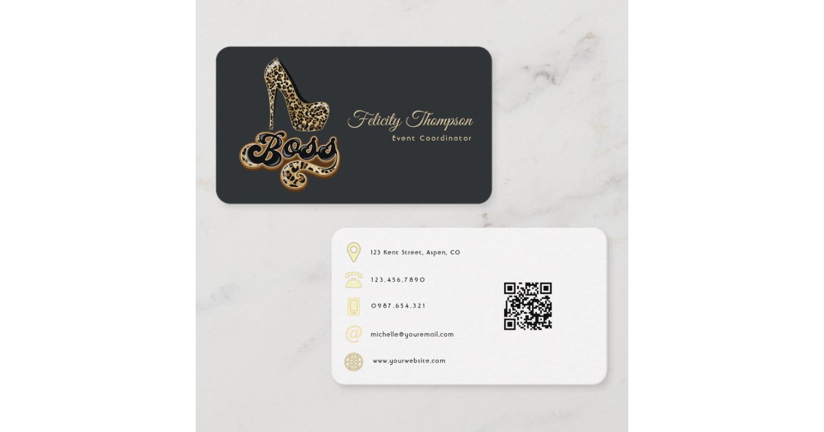 Fashion QR Code Business Card | Zazzle