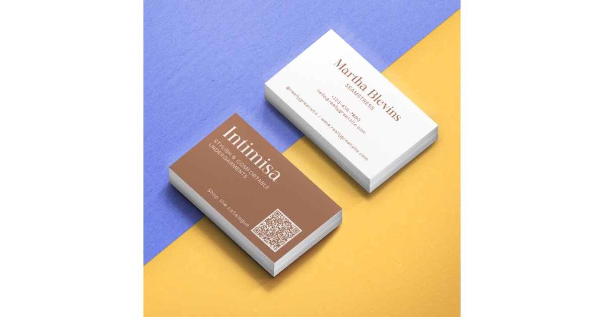 Fashion QR Code Business Card | Zazzle