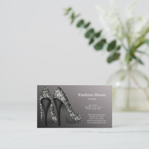 Fashion Shoes Business Card | Zazzle