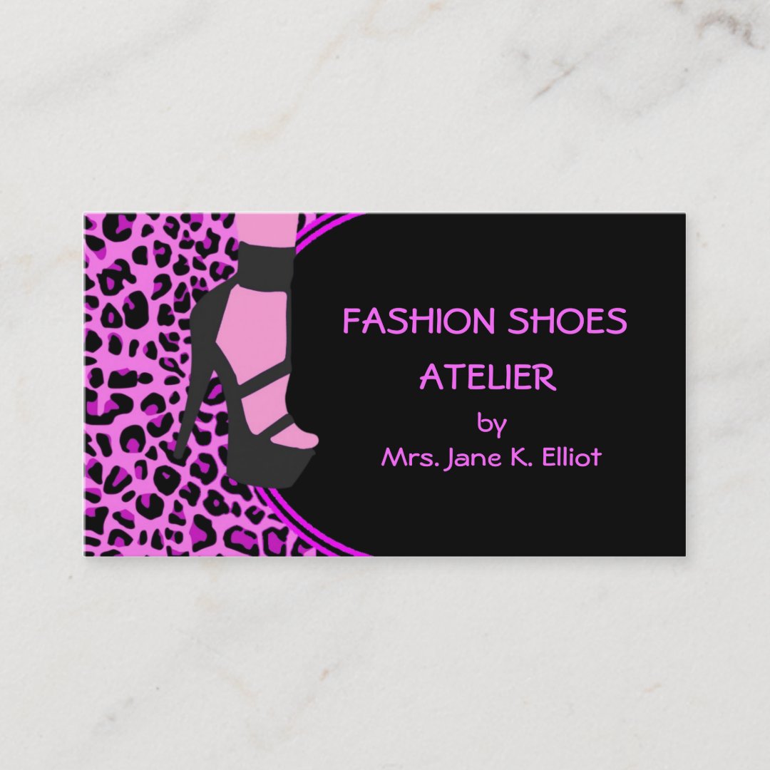 Fashion Shoes Business Card | Zazzle