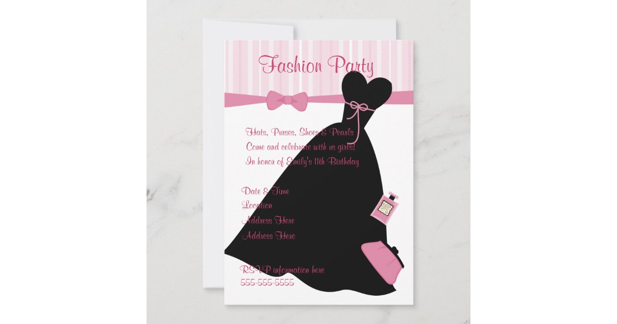Fashion Show Invitation | Zazzle