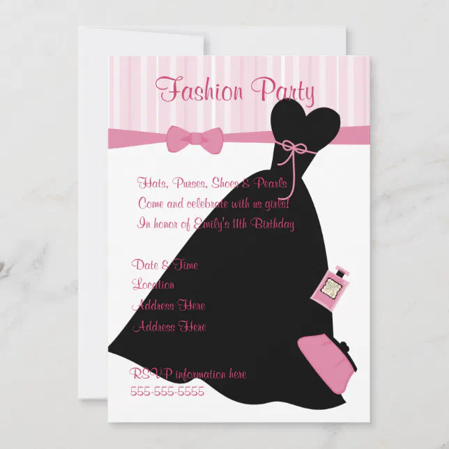 Fashion Show Invitation | Zazzle