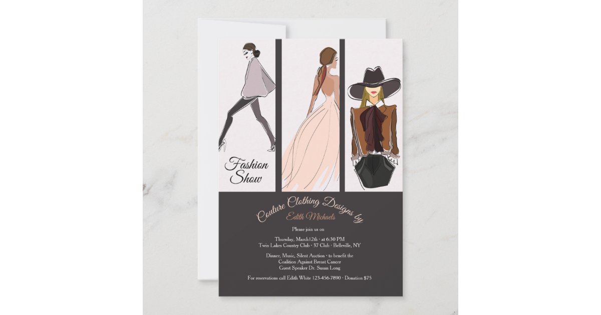 Fashion Show Invitation | Zazzle