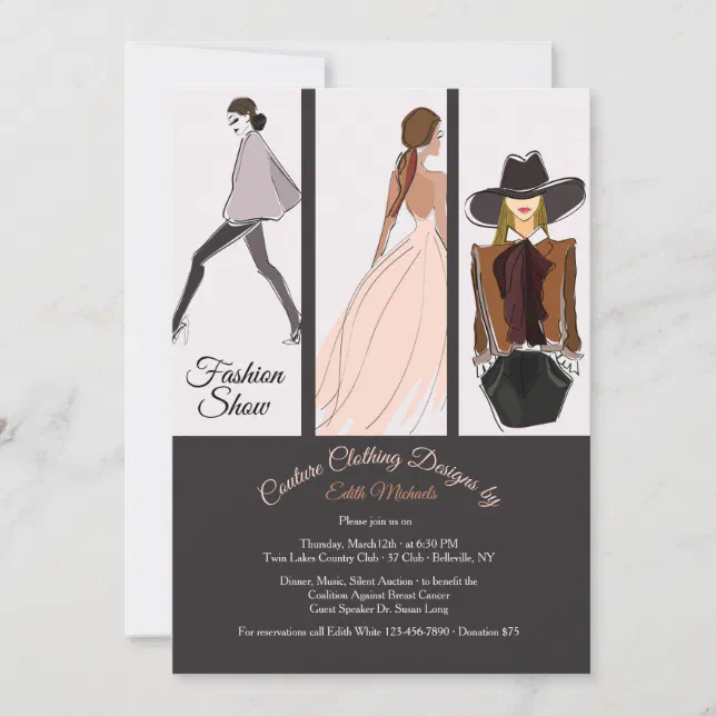 Fashion Show Invitation | Zazzle