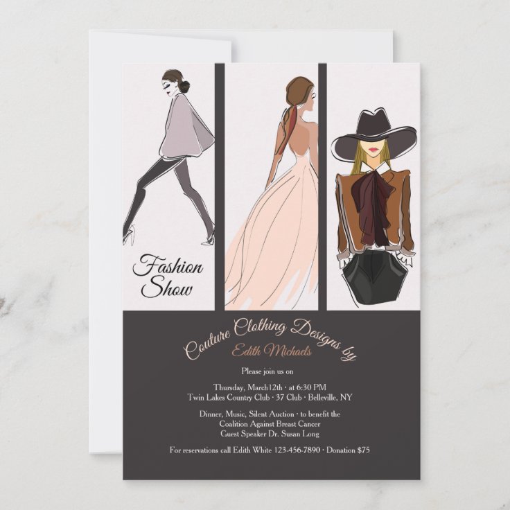 Fashion Show Invitation | Zazzle