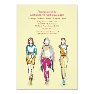 Fashion Model Invitations & Announcements | Zazzle