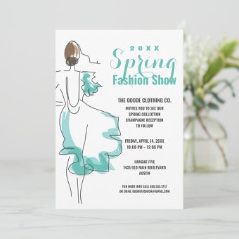 Fashion Show | Seasonal Collection Runway Event Invitation | Zazzle