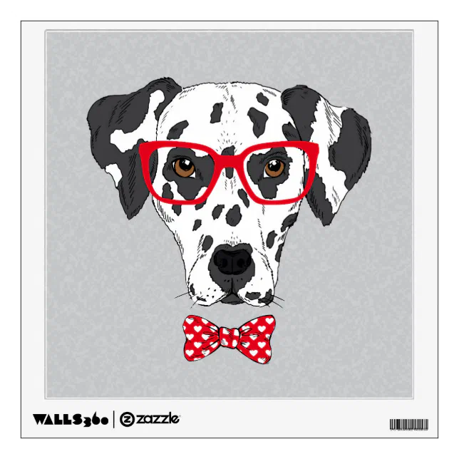 Fashionable Dalmatian Wall Decal | Zazzle