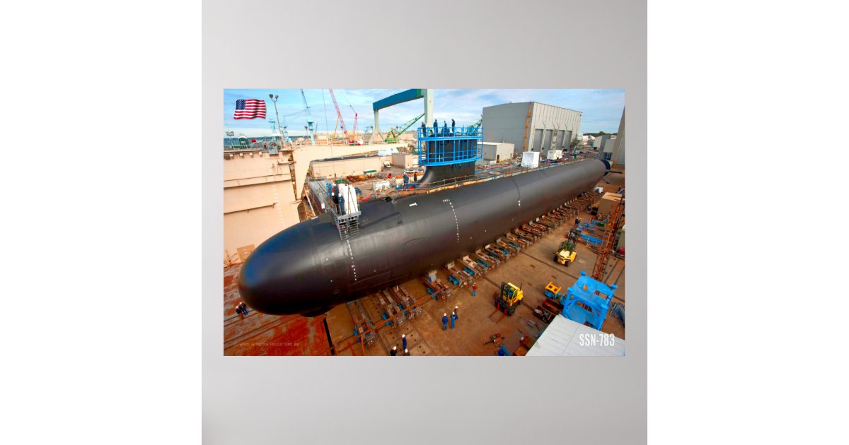FAST ATTACK SUBMARINE – SSN-783 POSTER | Zazzle