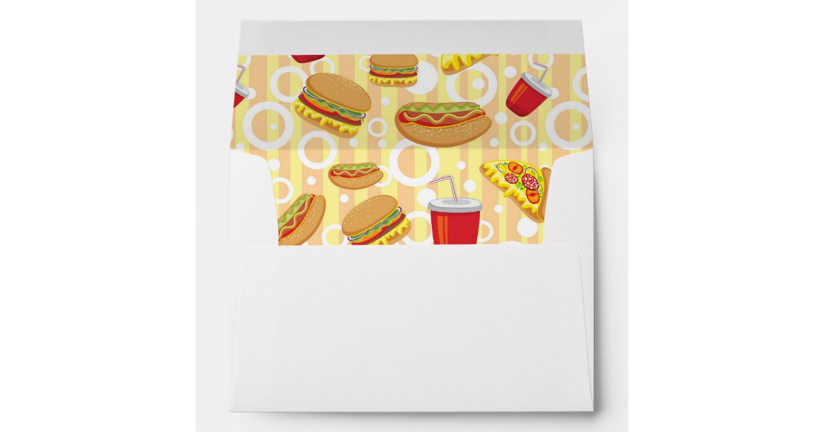 Fast Food Envelope | Zazzle