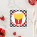 Fast Food French Fry Birthday Napkins | Zazzle