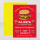 Fast Food Hamburguer Fries Soda Birthday Invitation | Zazzle