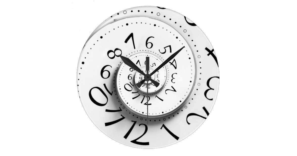 Fast Forward Time Spiral Clock | Zazzle