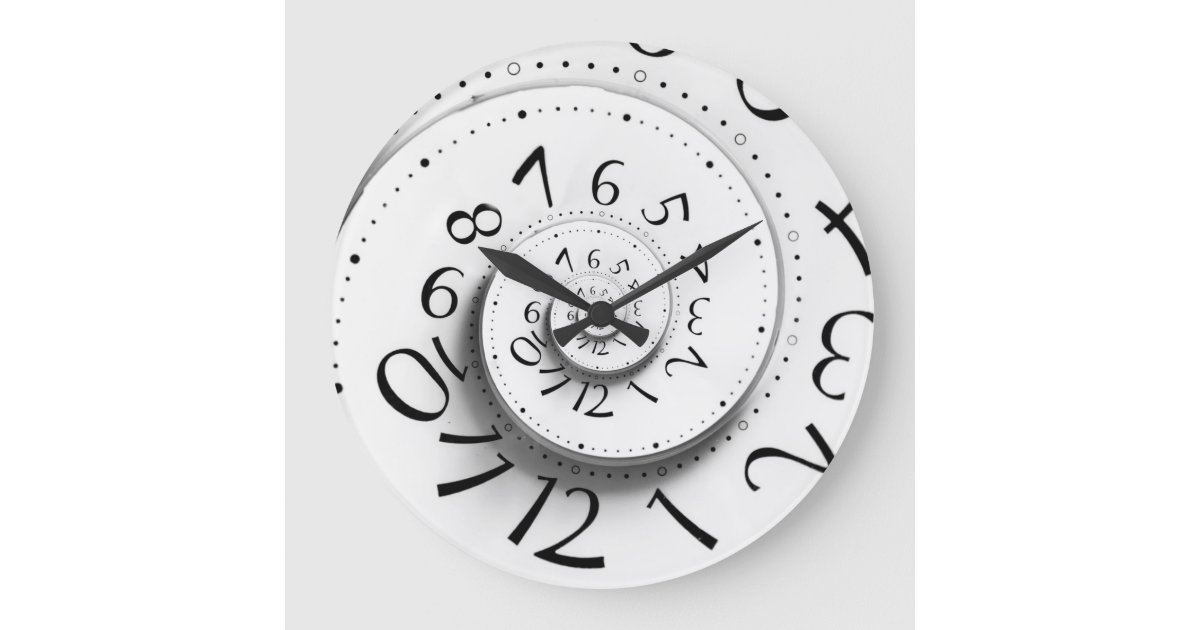 Fast Forward Time Spiral Clock | Zazzle