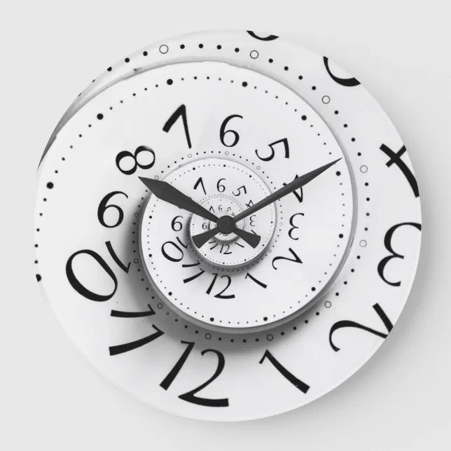 Fast Forward Time Spiral Clock | Zazzle