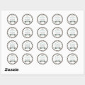Fast One blue Race Car Birthday Classic Round Sticker | Zazzle