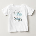 Fast ONE Blue Race Car Ride-On Birthday T-shirt | Zazzle