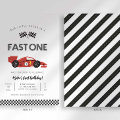 Fast One First Birthday Invitation | Zazzle