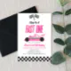 Fast One Pink Flame Race Car 1st Birthday Party Invitation | Zazzle
