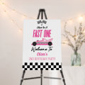 Fast One Race Car 1st Birthday Party Welcome Sign | Zazzle