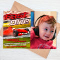 Fast One Racing with Picture Invitation | Zazzle