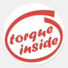 Torque Brothers 00201 Classic Round Sticker | Zazzle.com