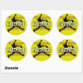 Fastpitch Classic Round Sticker | Zazzle