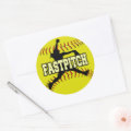 Fastpitch Classic Round Sticker | Zazzle