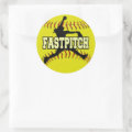 Fastpitch Classic Round Sticker | Zazzle