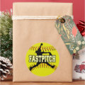 Fastpitch Classic Round Sticker | Zazzle