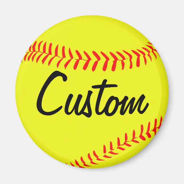 Fastpitch Softball Custom Magnet | Zazzle