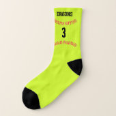 Fastpitch Softball Custom Team Name Player Number Socks | Zazzle