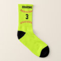 Fastpitch Softball Custom Team Name Player Number Socks | Zazzle