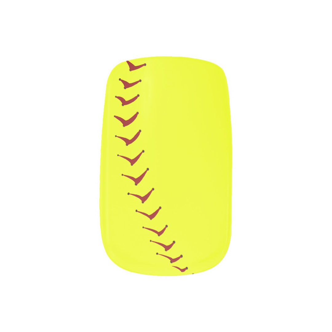 Fastpitch Softball Nails Minx Nail Wraps | Zazzle