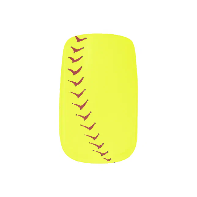 Fastpitch Softball Nails Minx Nail Wraps | Zazzle