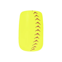 Fastpitch Softball Nails Minx Nail Wraps | Zazzle