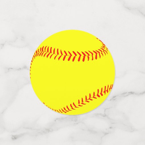 Fastpitch Softball Party Table Confetti | Zazzle
