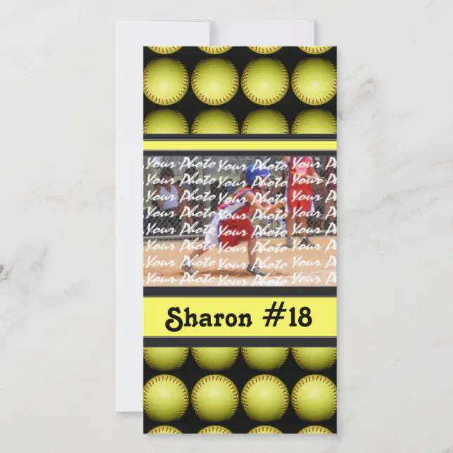 Fastpitch Softball Photo Card | Zazzle