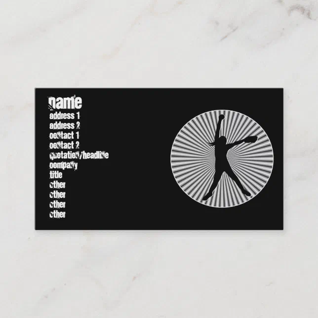 Fastpitch Softball Pitcher Profile Cards | Zazzle