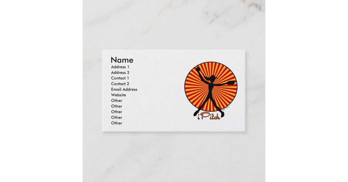 Fastpitch Softball Pitcher's Trading Card | Zazzle