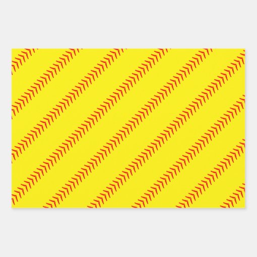 Fastpitch Softball Player / Team Party Gift Wrapping Paper Sheets | Zazzle