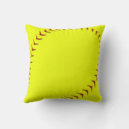 Fastpitch Softball Throw Pillow | Zazzle