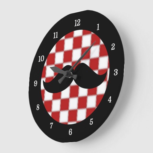 Fat Chef Mustache Clock | Zazzle