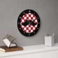 Fat Chef Mustache Clock | Zazzle