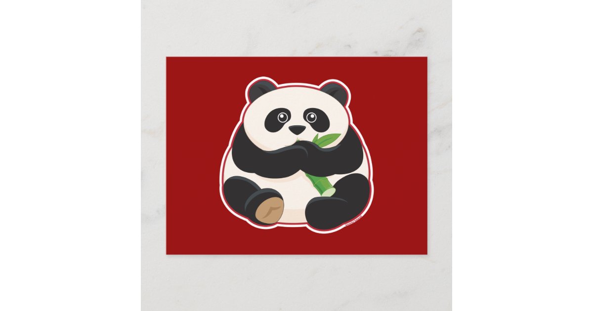 Fat Panda Postcard | Zazzle