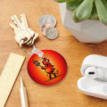 Fat red devil keychain | Zazzle